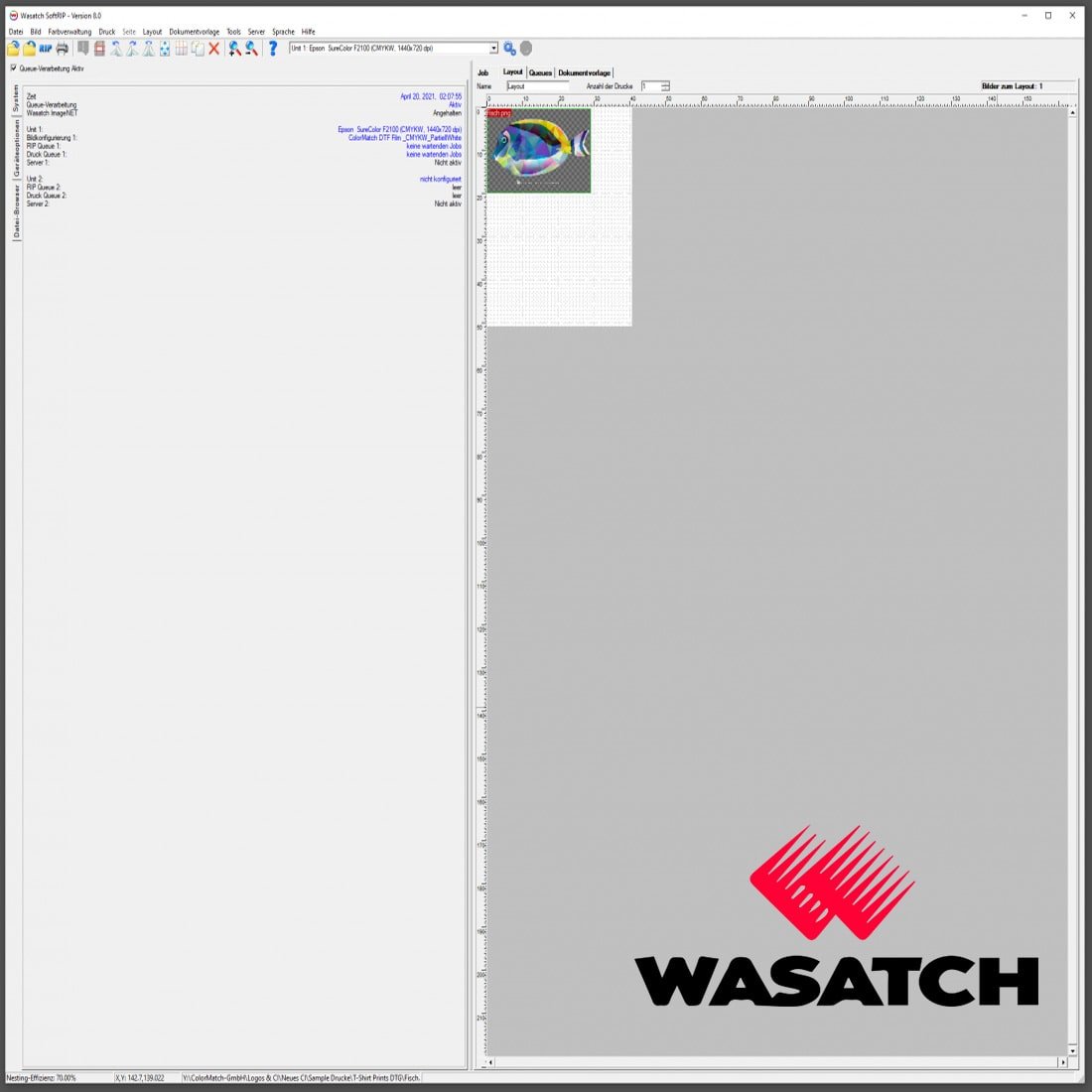 ColorMatch DTF WASATCH SOFTRIP DTF-EDITION